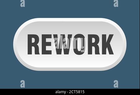 rework button. rounded sign isolated on white background Stock Vector Image & Art - Alamy