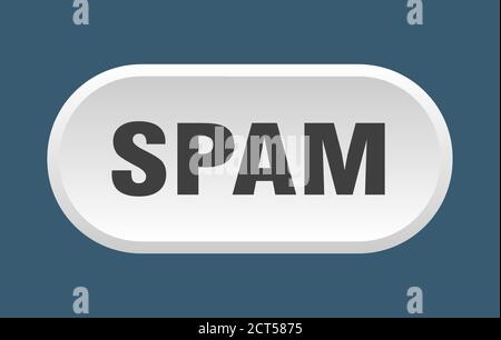 spam button. rounded sign isolated on white background Stock Vector ...