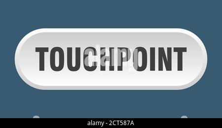 touchpoint button. rounded sign isolated on white background Stock ...