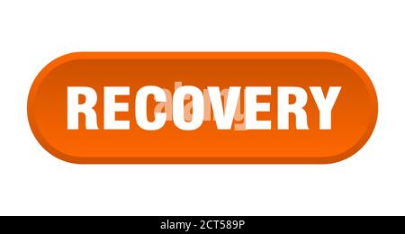 recovery button. rounded sign isolated on white background Stock Vector ...
