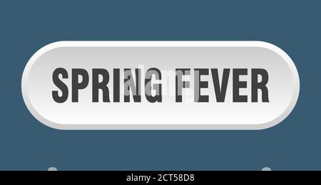 spring fever button. rounded sign isolated on white background Stock ...