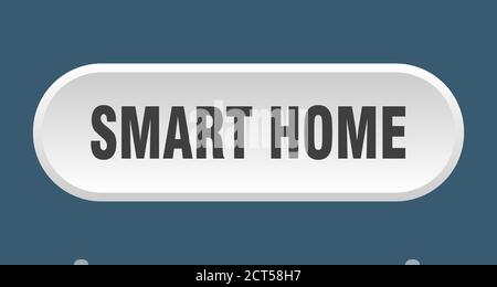 smart home button. rounded sign isolated on white background Stock ...