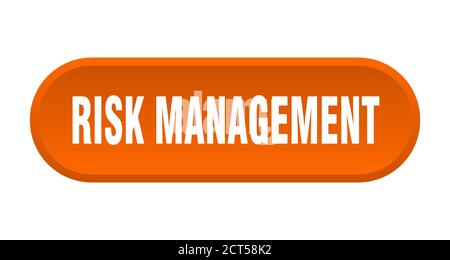 risk management button. rounded sign isolated on white background Stock ...