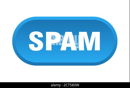spam button. rounded sign isolated on white background Stock Vector ...