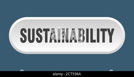 sustainability button. rounded sign isolated on white background Stock ...