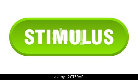 stimulus button. rounded sign isolated on white background Stock Vector ...