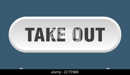 take out button. rounded sign isolated on white background Stock Vector ...