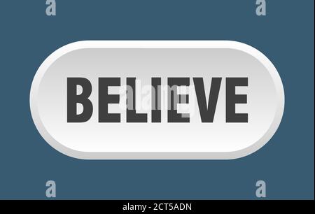 believe button. rounded sign isolated on white background Stock Vector ...