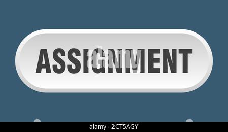 assignment button. rounded sign isolated on white background Stock ...