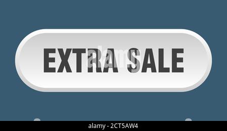 extra sale button. rounded sign isolated on white background Stock ...