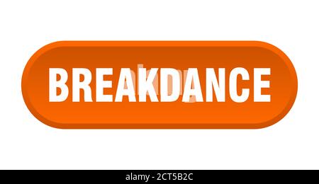 breakdance button. rounded sign isolated on white background Stock ...