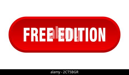 free edition button. rounded sign isolated on white background Stock ...