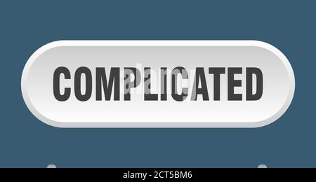 complicated button. rounded sign isolated on white background Stock ...