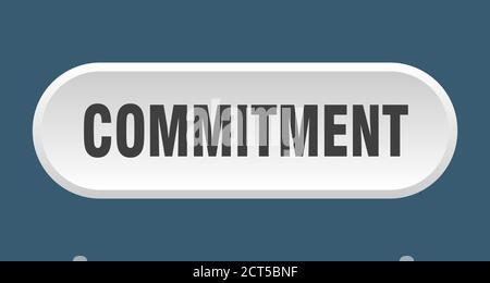 commitment button. rounded sign isolated on white background Stock ...
