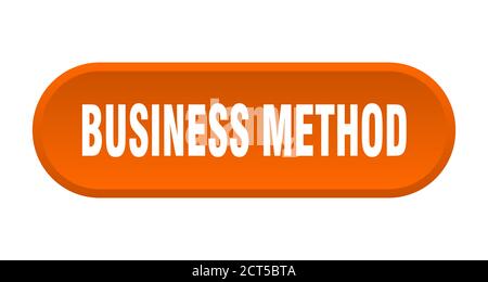 business method button. rounded sign isolated on white background Stock ...