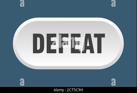 defeat button. rounded sign isolated on white background Stock Vector ...