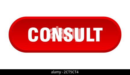consult button. rounded sign isolated on white background Stock Vector ...