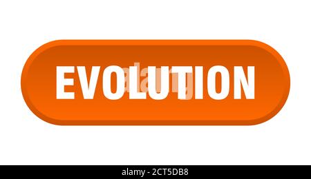 evolution button. rounded sign isolated on white background Stock ...