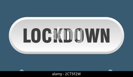 lockdown button. rounded sign isolated on white background Stock Vector ...
