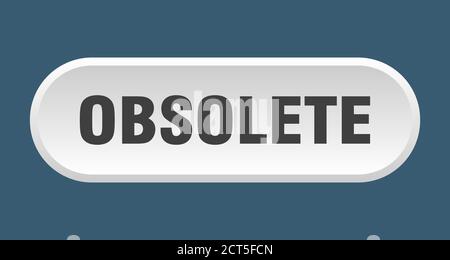 obsolete button. rounded sign isolated on white background Stock Vector ...