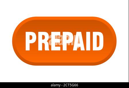 prepaid button. rounded sign isolated on white background Stock Vector ...