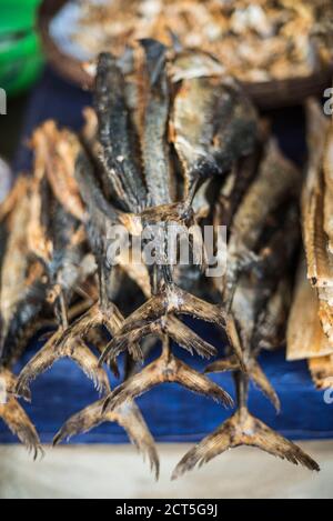 Myanmar, Kayin State, Hpa An, market, people, food, fish Stock Photo ...