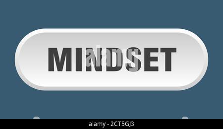 mindset button. rounded sign isolated on white background Stock Vector ...