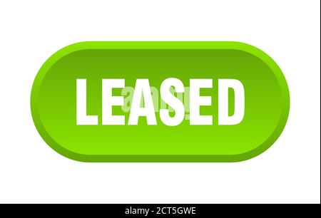 leased button. rounded sign isolated on white background Stock Vector ...
