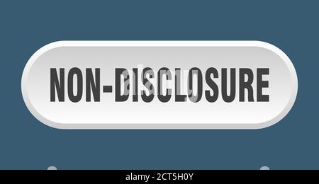 non-disclosure button. rounded sign isolated on white background Stock ...