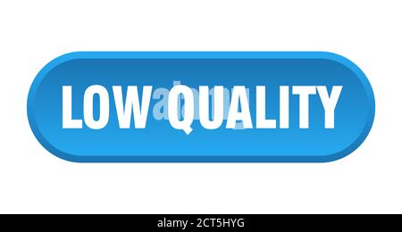 low quality blue square 3d realistic isolated web button Stock Vector ...