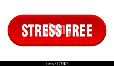 stress free button. rounded sign isolated on white background Stock ...