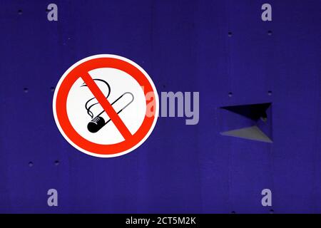 Prohibition signs and symbols in a subway station Stock Photo - Alamy