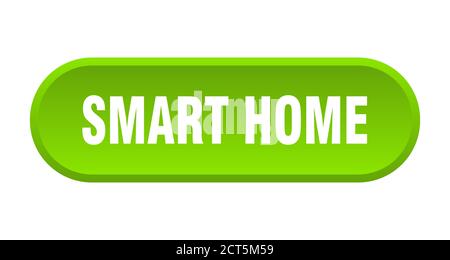 smart home button. rounded sign isolated on white background Stock ...