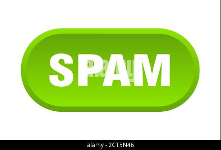 spam button. rounded sign isolated on white background Stock Vector ...