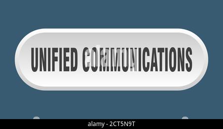 unified communications button. rounded sign isolated on white ...