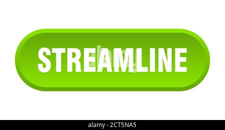 streamline button. rounded sign isolated on white background Stock ...