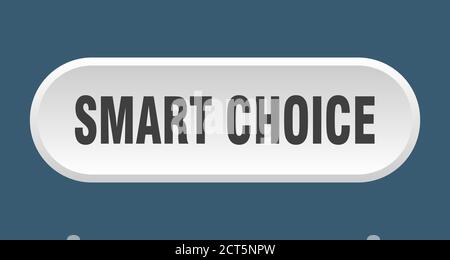 smart choice button. rounded sign isolated on white background Stock ...