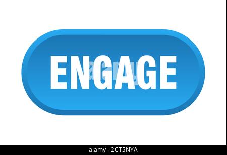engage button. rounded sign isolated on white background Stock Vector ...