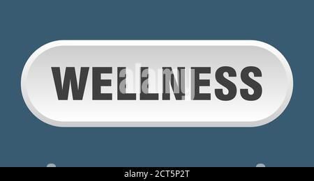 wellness button. rounded sign isolated on white background Stock Vector ...