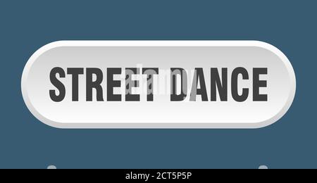 street dance button. rounded sign isolated on white background Stock ...