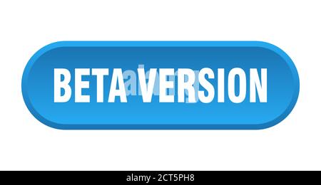beta version button. rounded sign isolated on white background Stock ...