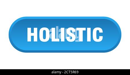 holistic button. rounded sign isolated on white background Stock Vector ...