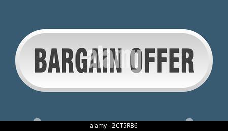 bargain offer button. rounded sign isolated on white background Stock ...