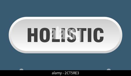 holistic button. rounded sign isolated on white background Stock Vector ...