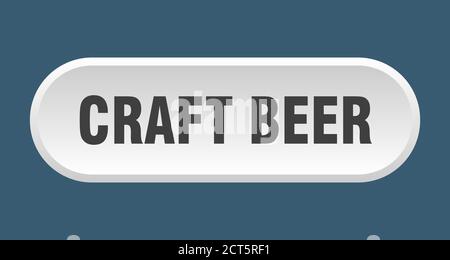 craft beer button. rounded sign isolated on white background Stock ...