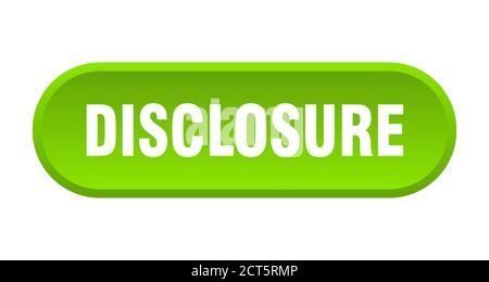 disclosure button. rounded sign isolated on white background Stock ...