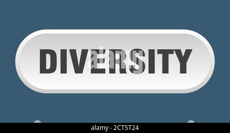 diversity button. rounded sign isolated on white background Stock ...