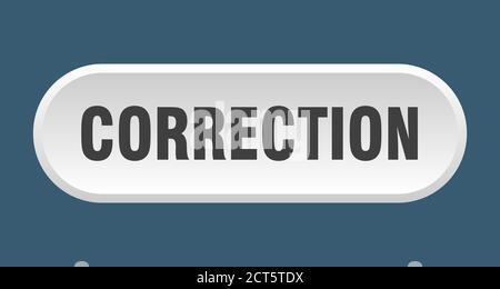 correction button. rounded sign isolated on white background Stock Vector Image & Art - Alamy