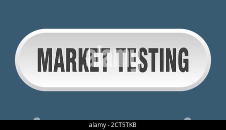 market testing button. rounded sign isolated on white background Stock ...