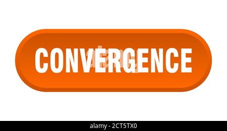 convergence button. rounded sign isolated on white background Stock ...